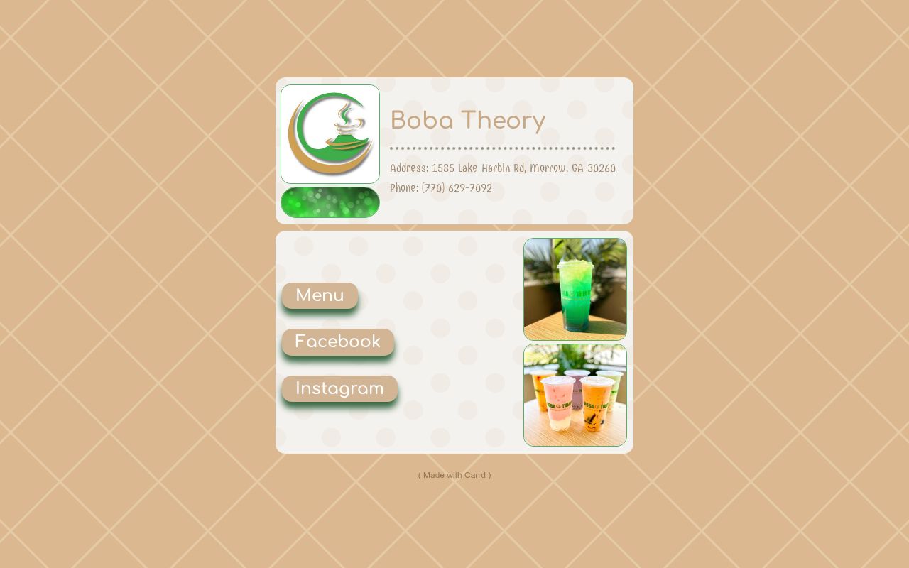Boba Theory